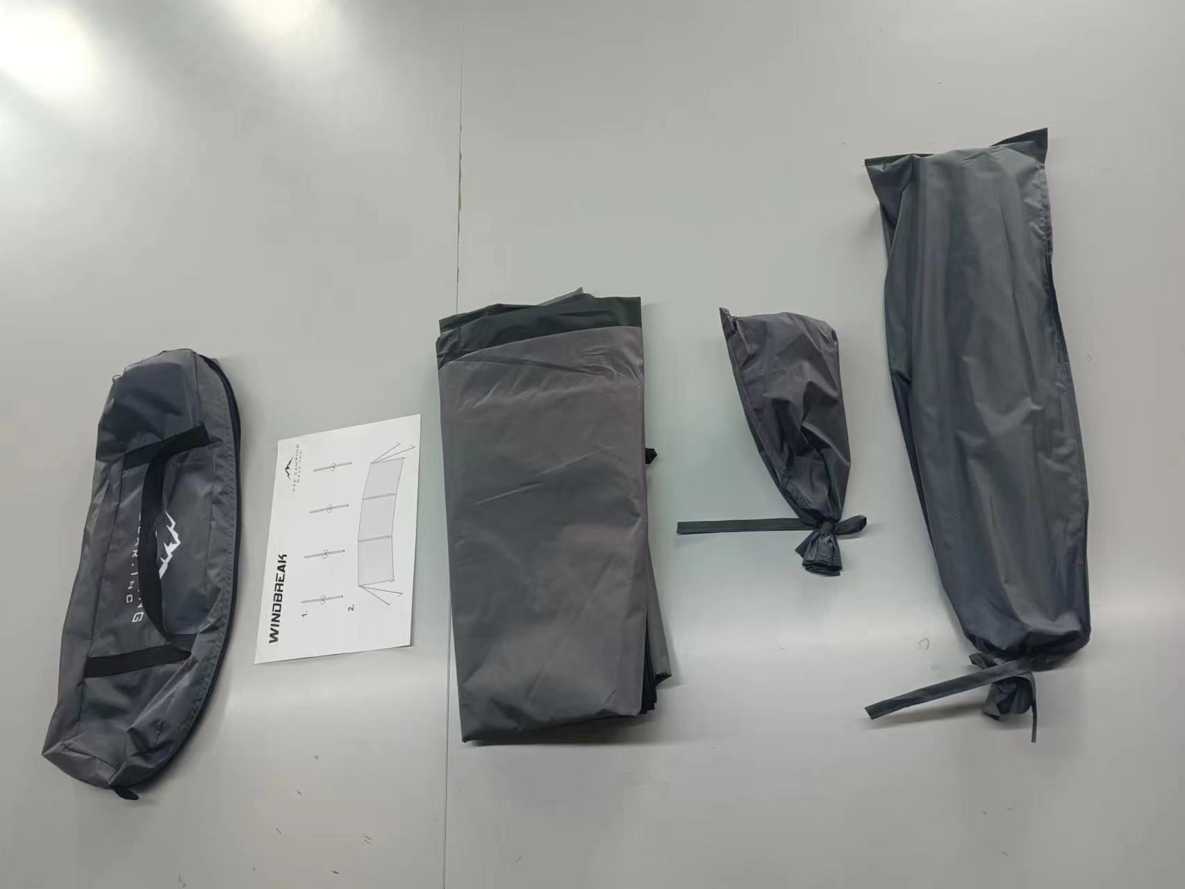 YXE Camping Gear - Grey Windbreak Privacy Screen